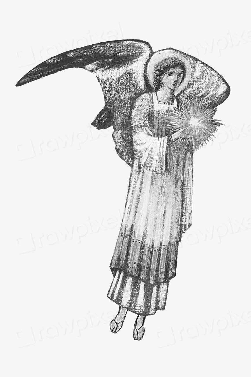 Vintage angel design element | Premium Photo Illustration - rawpixel