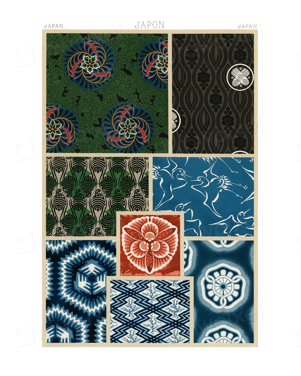 Vintage Japanese pattern wall art | Premium Photo - rawpixel