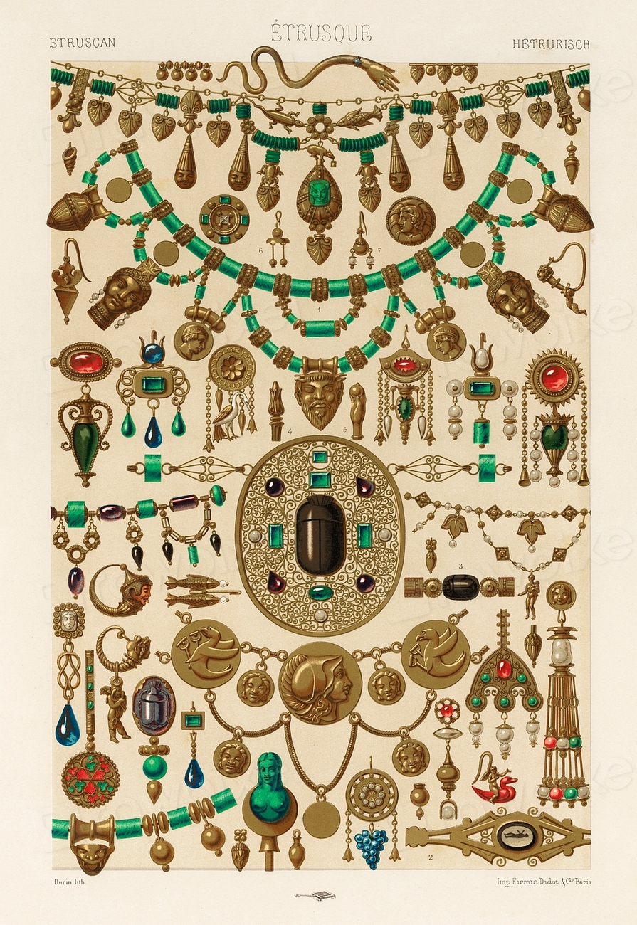 Etruscan pattern. Digitally enhanced our | Free Photo Illustration ...