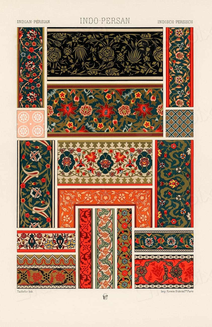 Indo-Persian pattern. Digitally enhanced our | Free Photo Illustration ...
