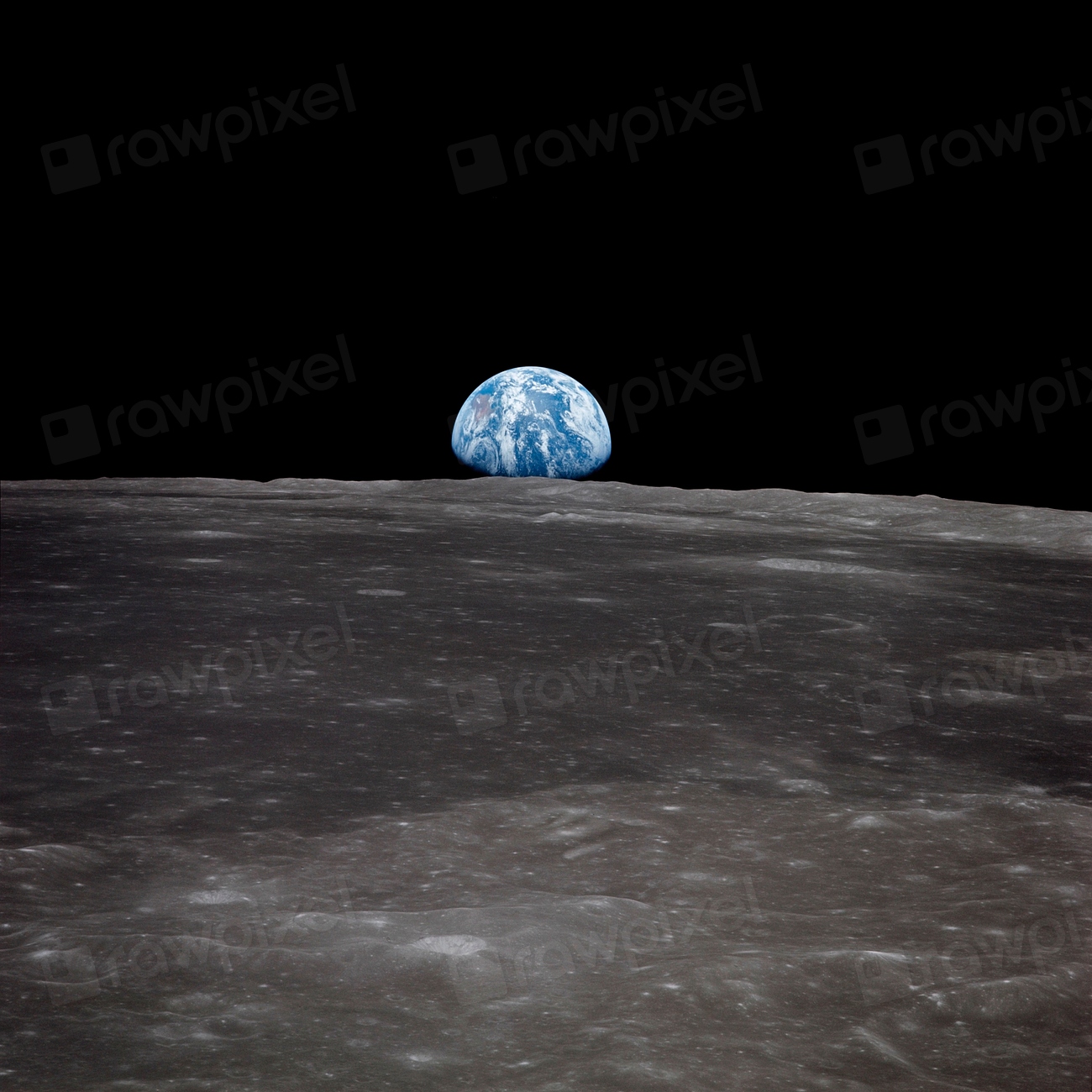 View Earth rising Moon's horizon | Free Photo - rawpixel