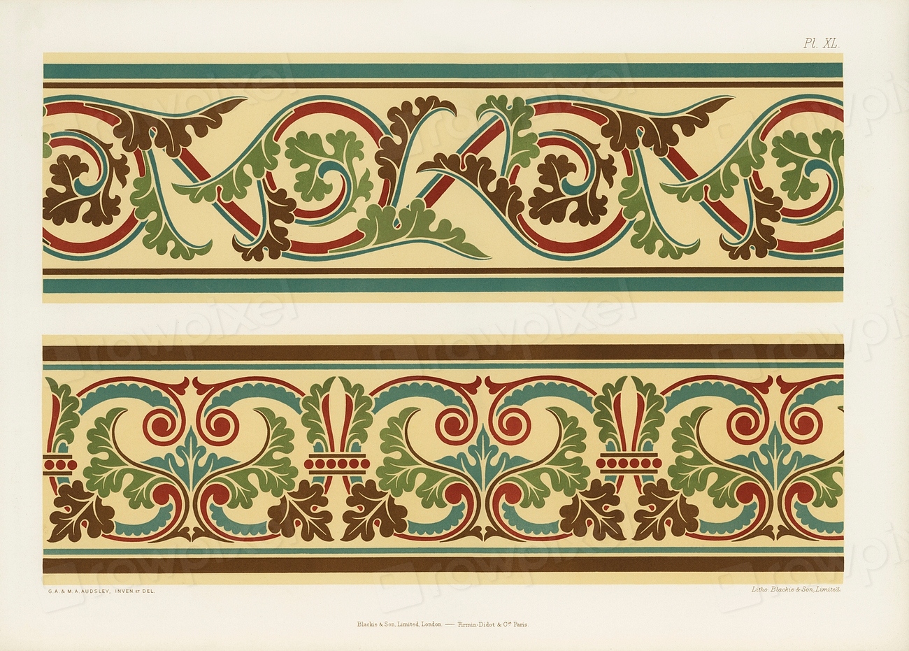 Medieval pattern. Digitally enhanced our | Free Photo Illustration ...