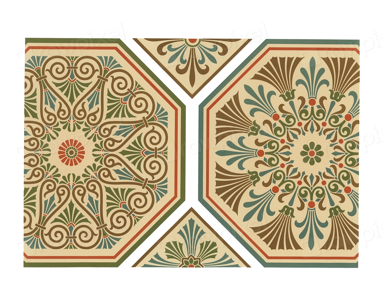 Vintage Renaissance pattern wall art | Premium Photo - rawpixel