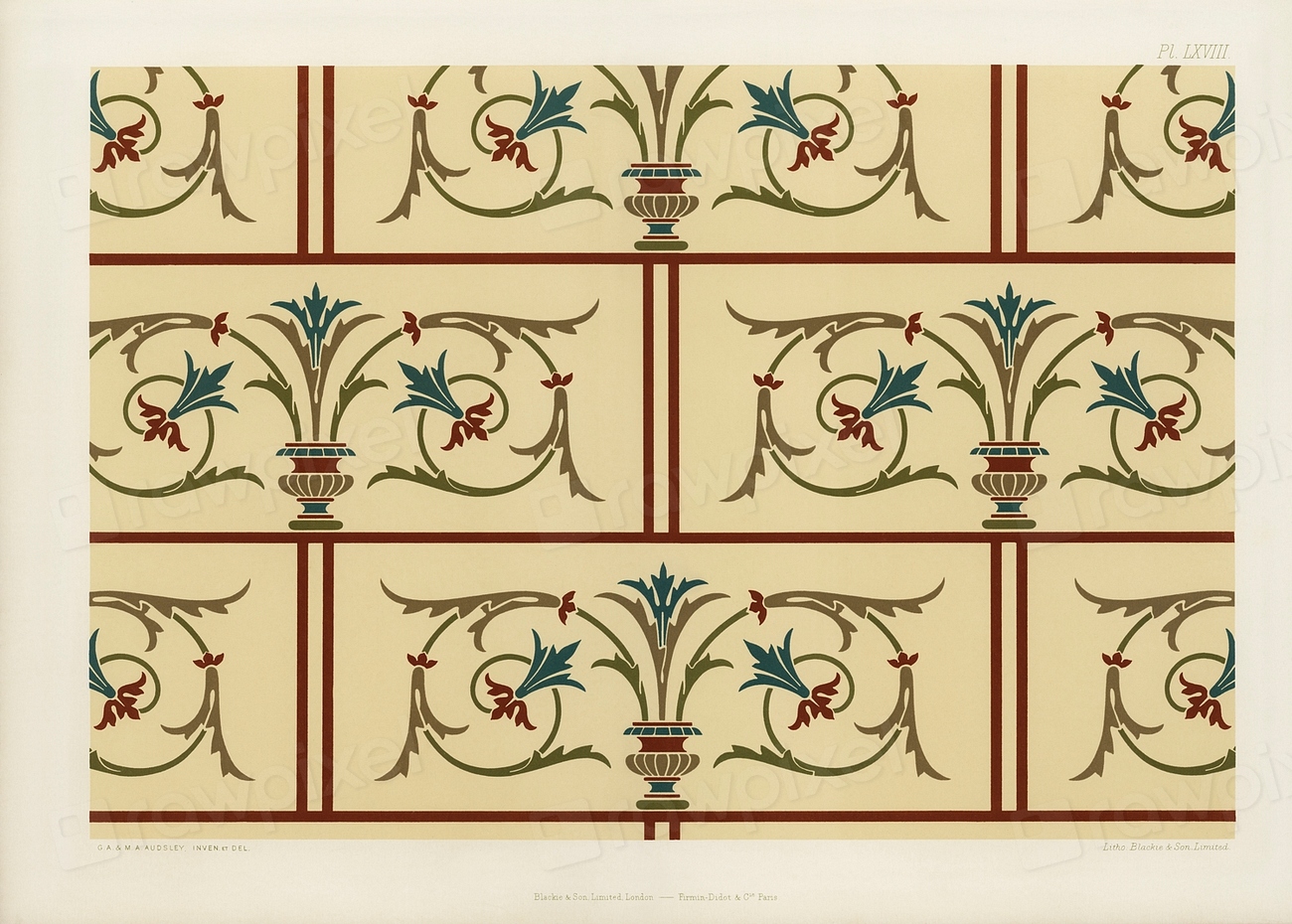 Renaissance pattern. Digitally enhanced our | Free Photo Illustration ...