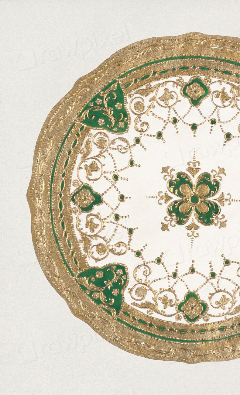Design Plate (1880-1910) painting high | Free Photo Illustration - rawpixel