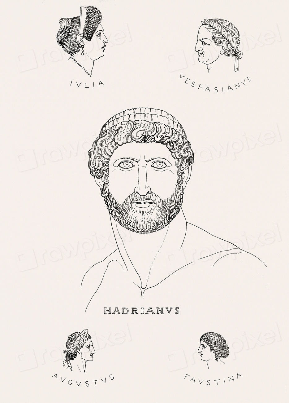 Roman heads from An illustration | Free Photo Illustration - rawpixel