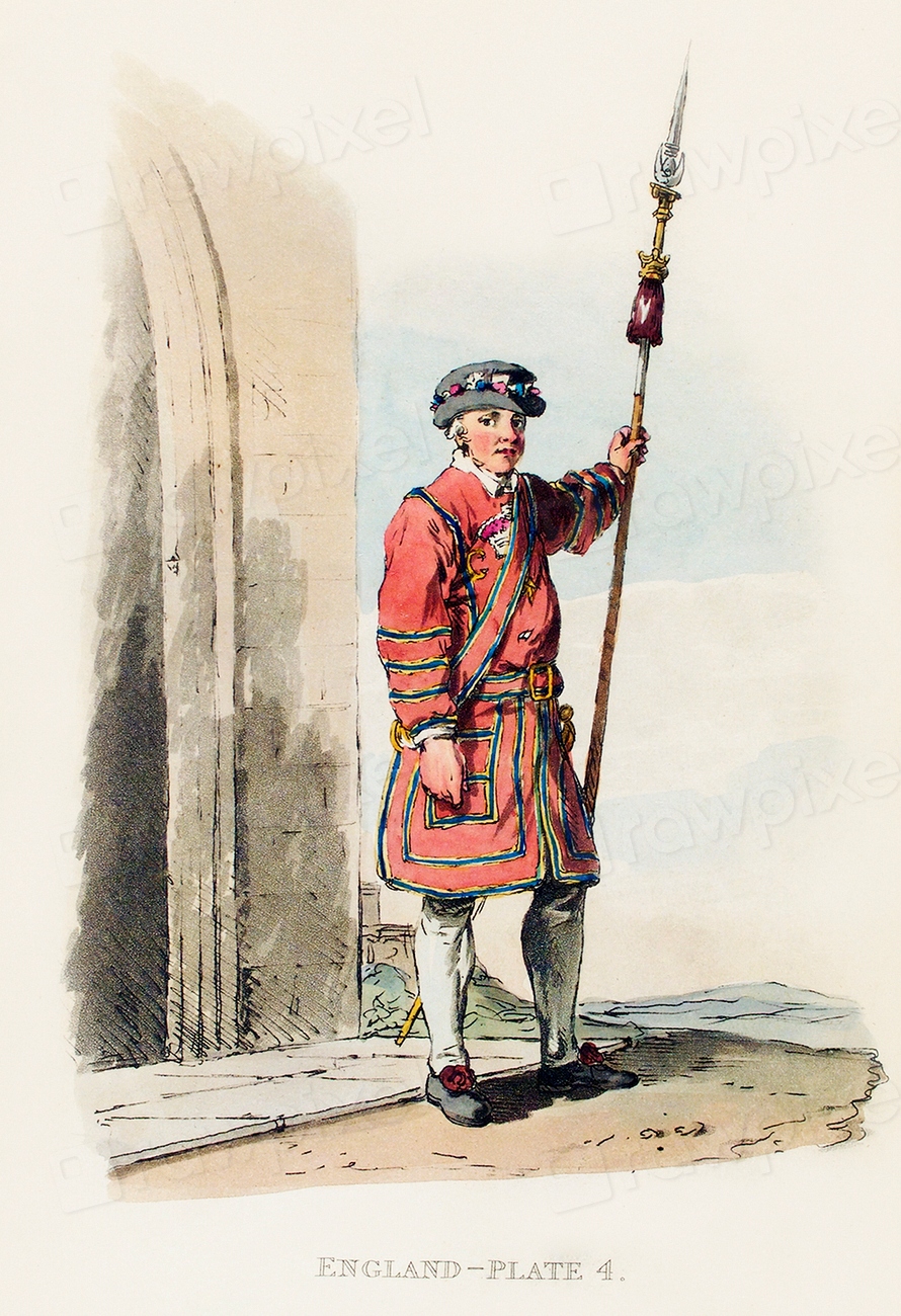 Illustration Yeoman guard Picturesque Representations | Free Photo ...