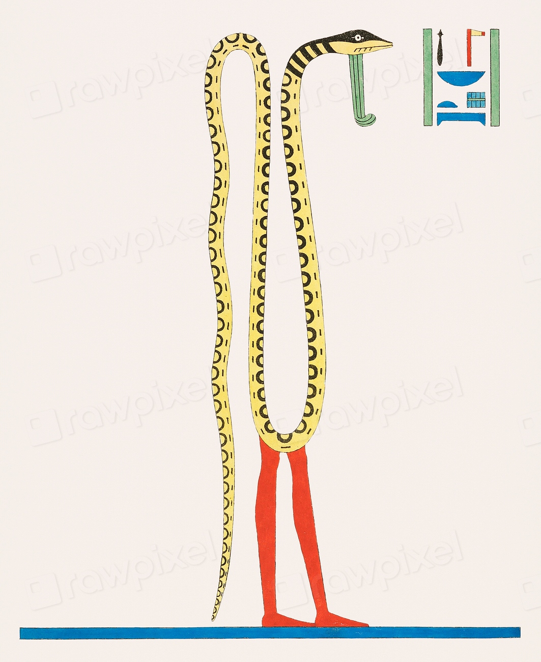 Kneph illustration Pantheon Egyptien (1823-1825) | Free Photo ...