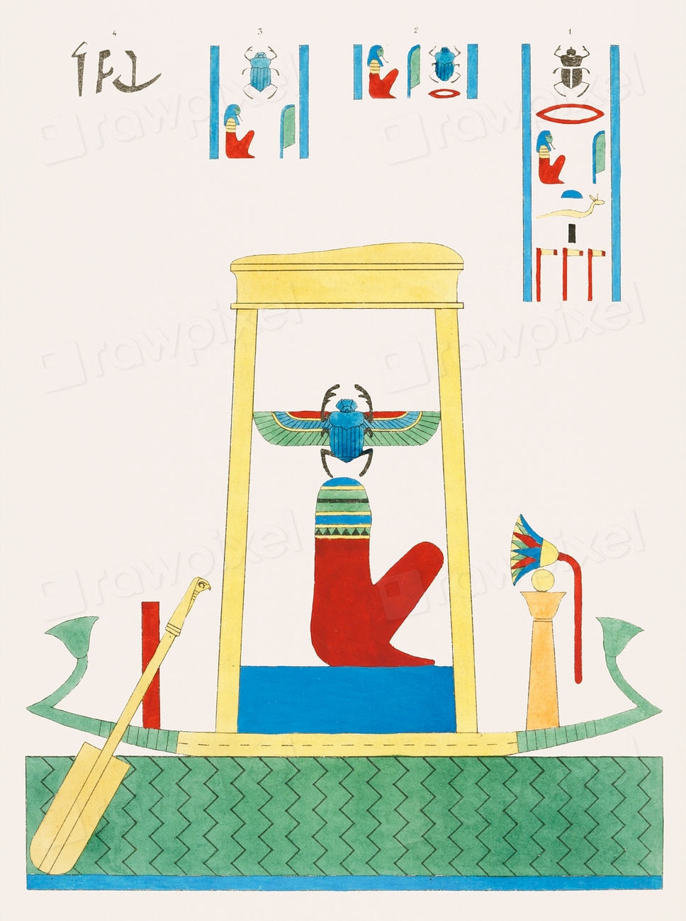 Ptah illustration Pantheon Egyptien (1823-1825) | Free Photo ...