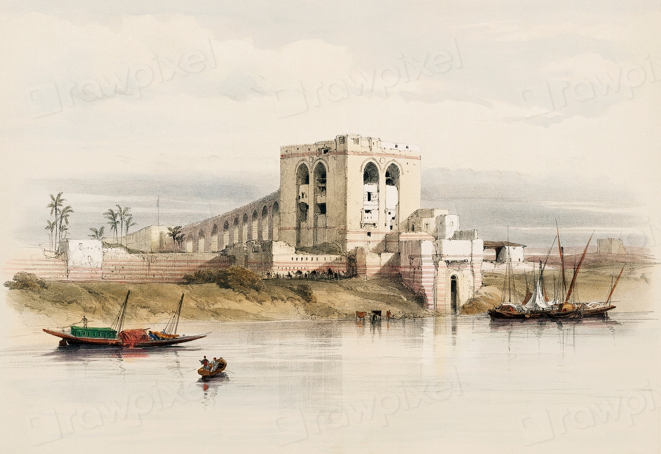 Cairo illustration David Roberts (1796–1864). | Free Photo Illustration ...