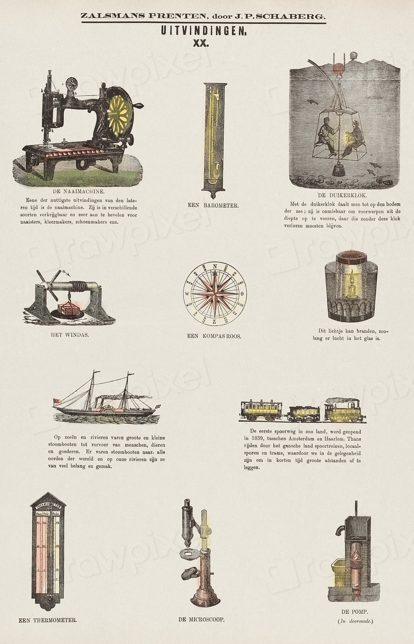 Illustration 11 representations inventions such | Free Photo ...