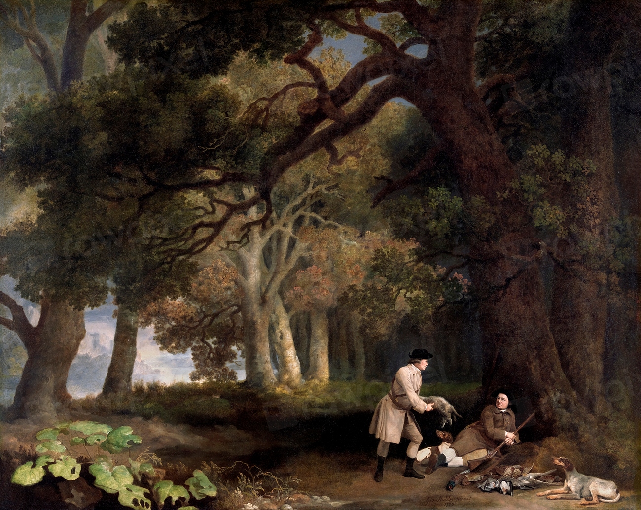 Repose Shooting (1770) painting high | Free Photo Illustration - rawpixel