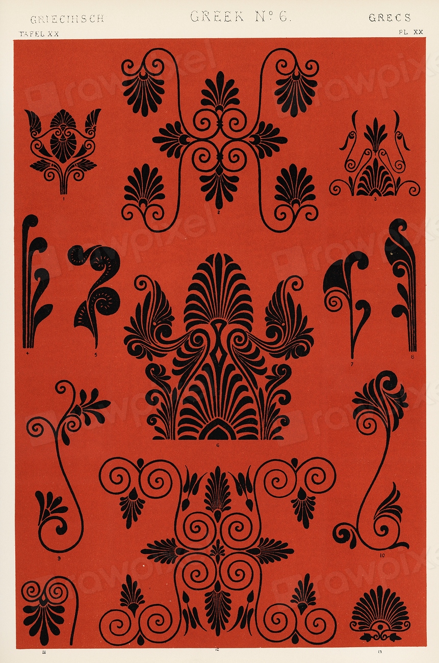 Vintage pattern illustration. Digitally enhanced | Free Photo ...