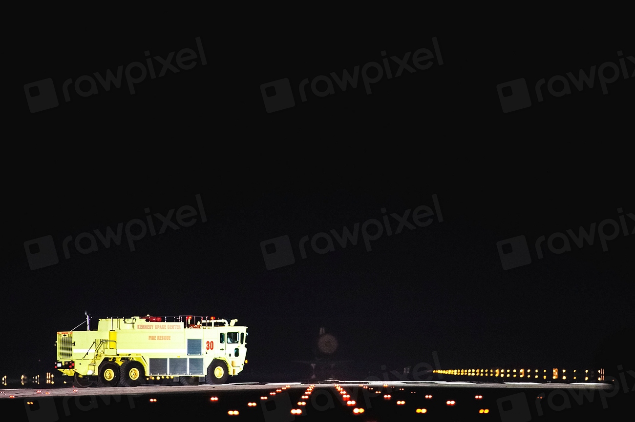 NASA Fire Rescue truck, is | Free Photo - rawpixel
