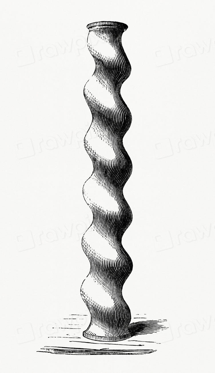 Strange Wavy Column (1862) from Gazette | Free Photo Illustration ...