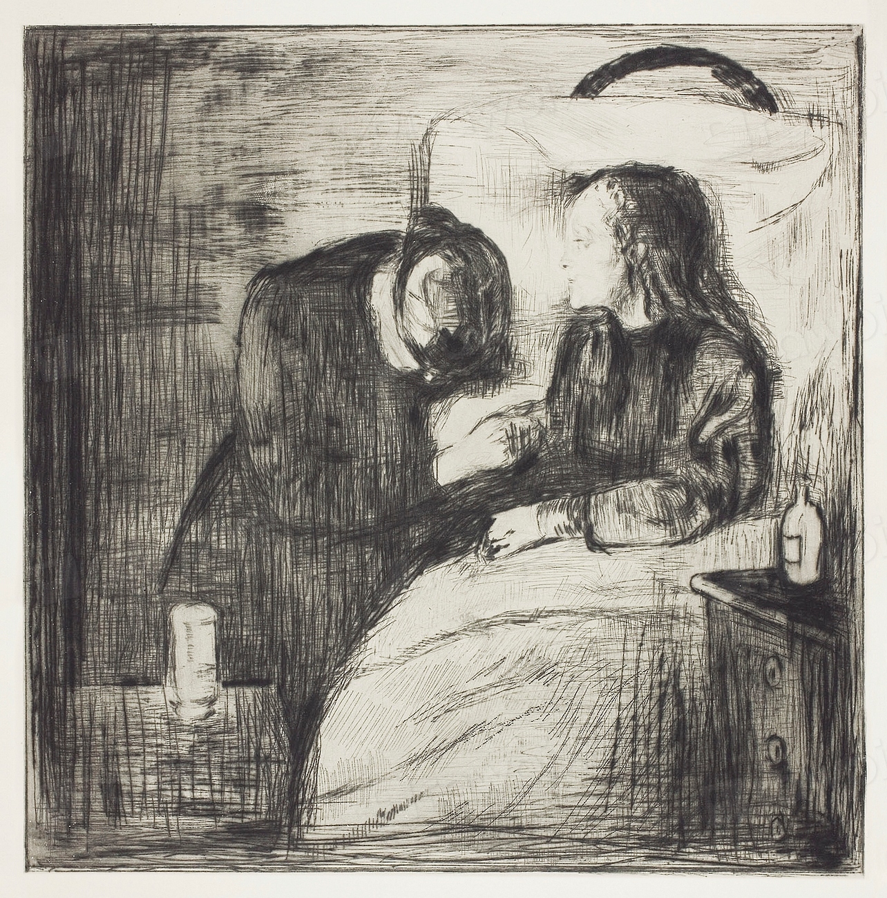 Sick Child (1894) Edvard Munch. | Free Photo Illustration - rawpixel
