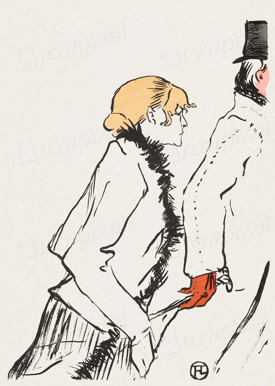 Henri de Toulouse–Lautrec, Toulouse-Lautrec lithograph | Free Photo ...