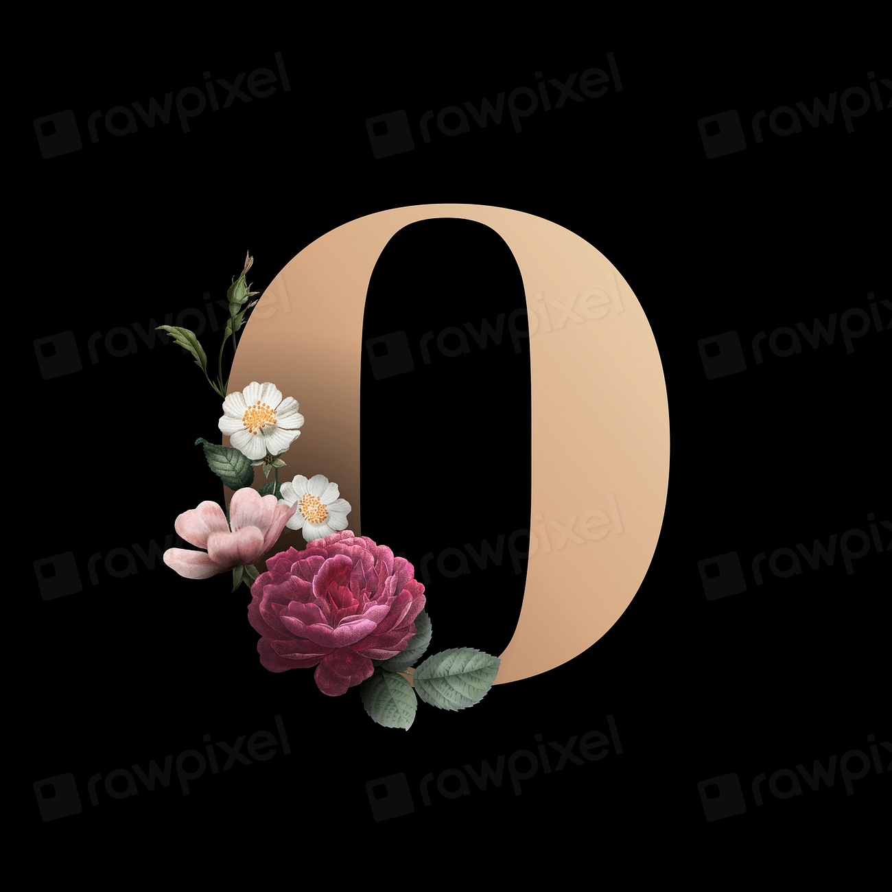 Classic and elegant floral alphabet | Premium Vector - rawpixel