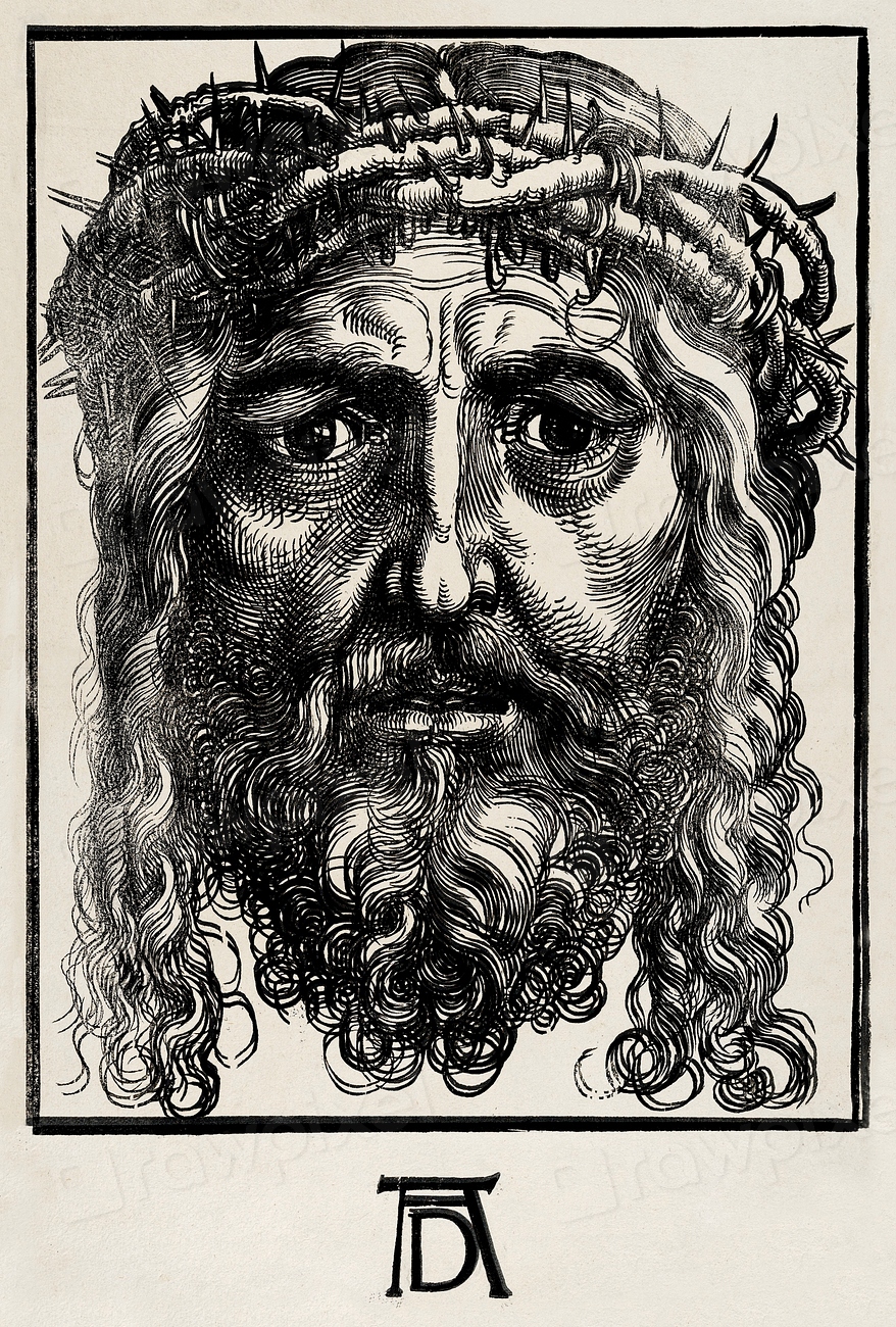 Head Christ Crowned Thorns (1520) | Free Photo Illustration - rawpixel