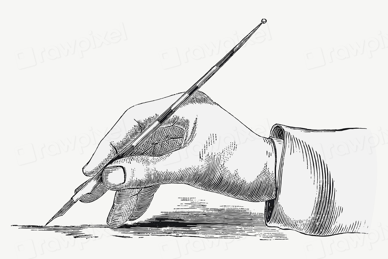 Vintage hand writing paper illustration | Premium Vector Illustration ...