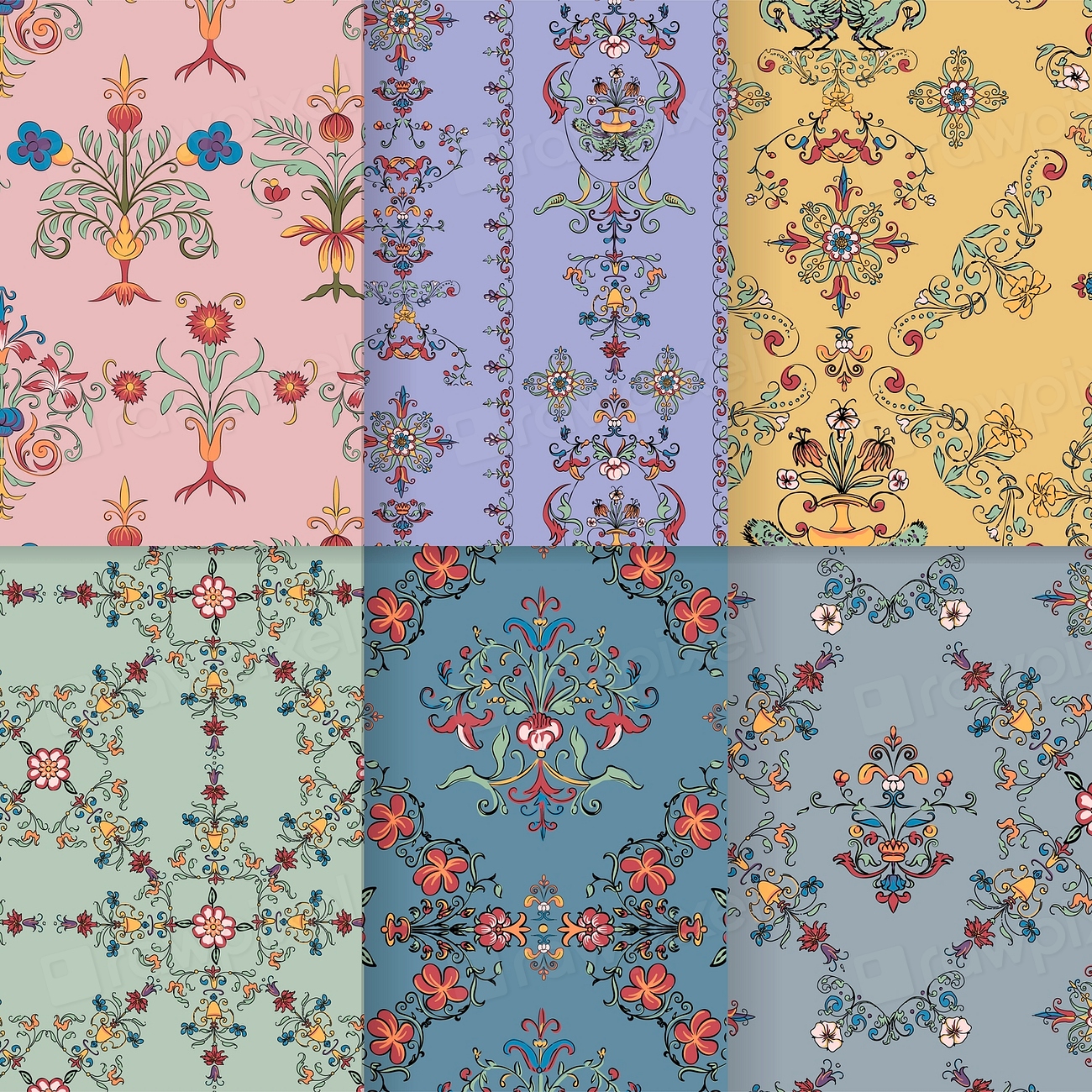 Vintage flourish patterns | Premium Vector - rawpixel