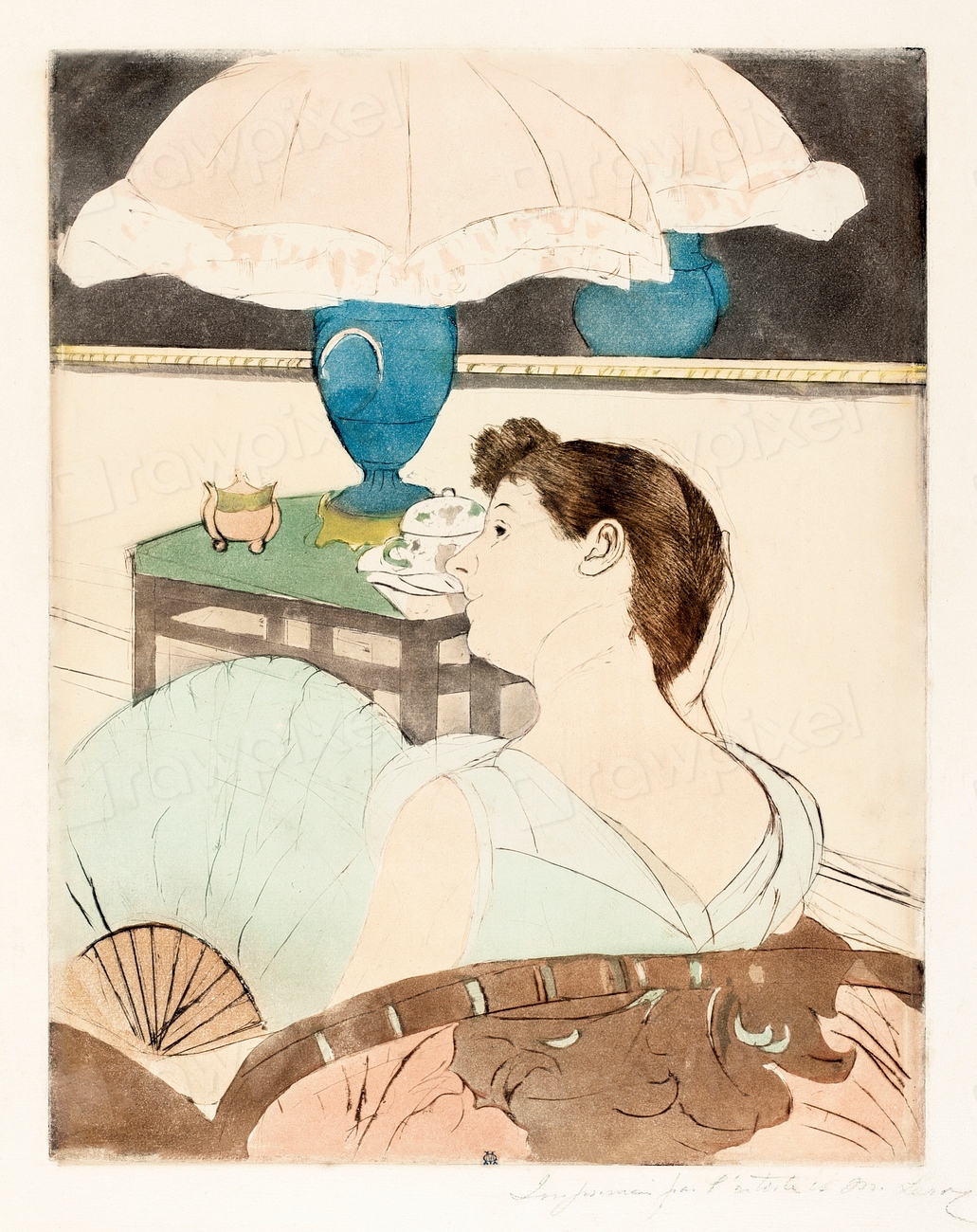 The Lamp (1890–1891) by Mary | Free Photo Illustration - rawpixel