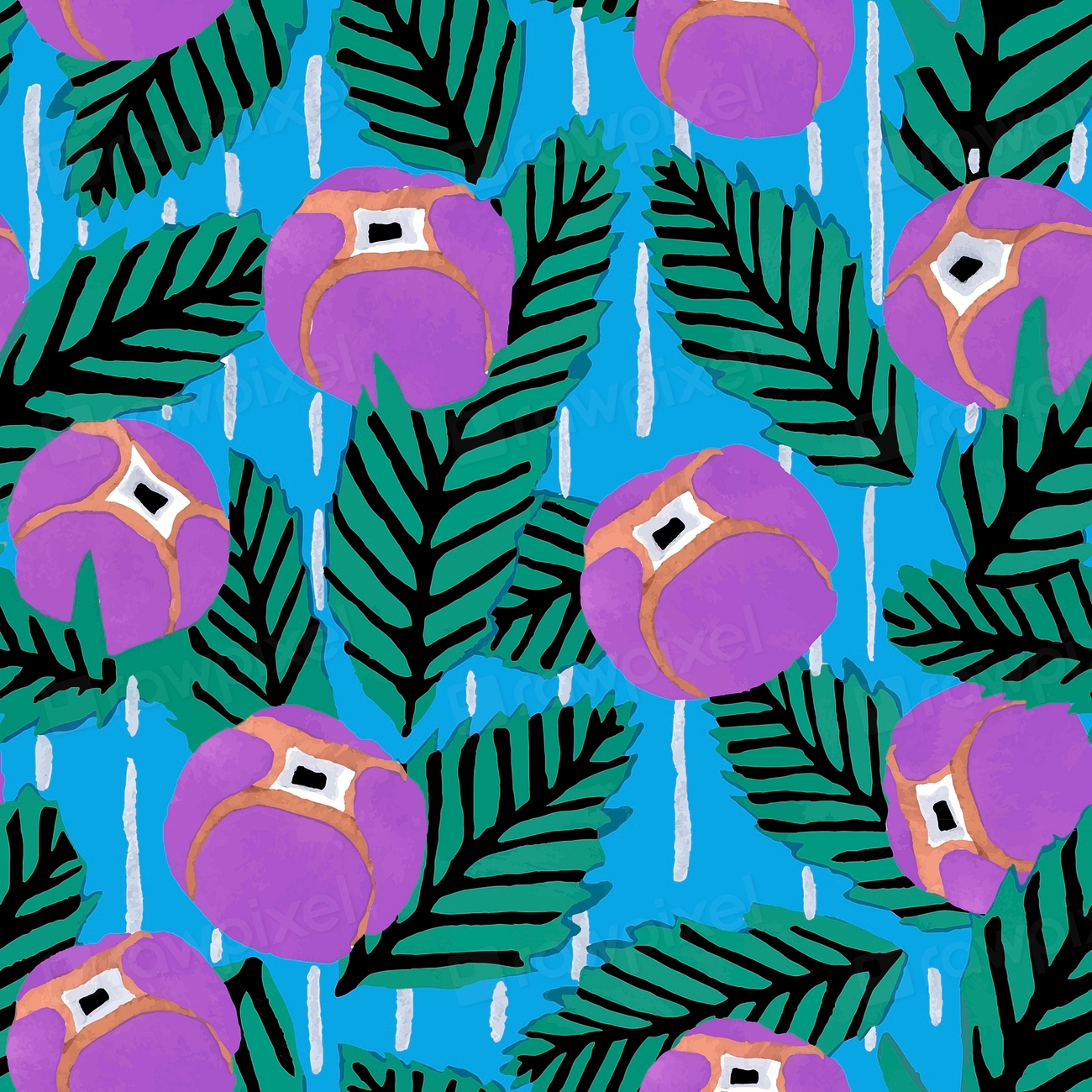 Aesthetic flower pattern backgrounds, vintage | Premium Vector ...