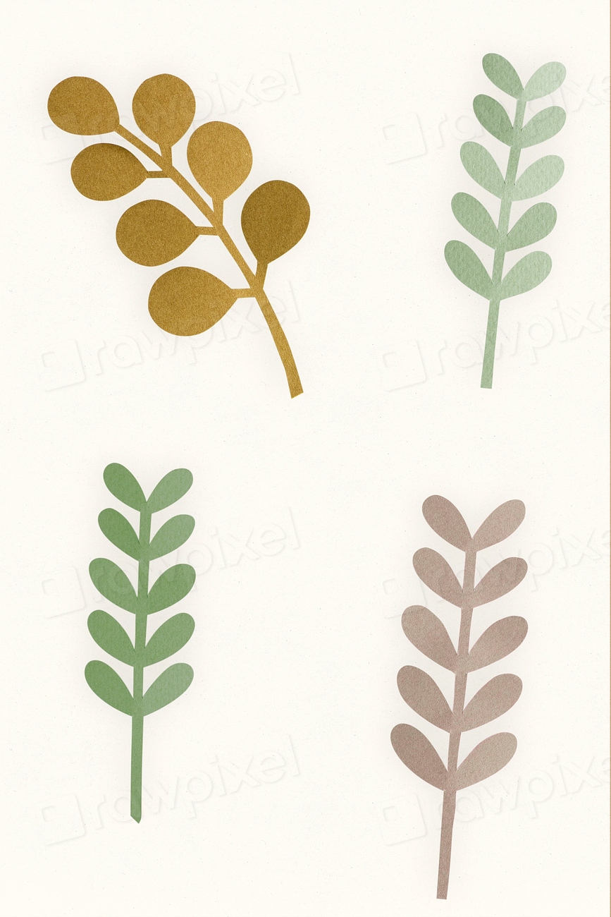 3D paper craft of leaves | Premium PSD - rawpixel
