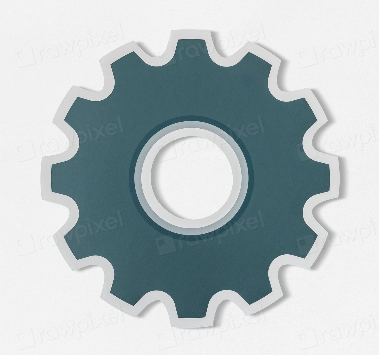 Paper craft of cog wheel | Premium PSD - rawpixel