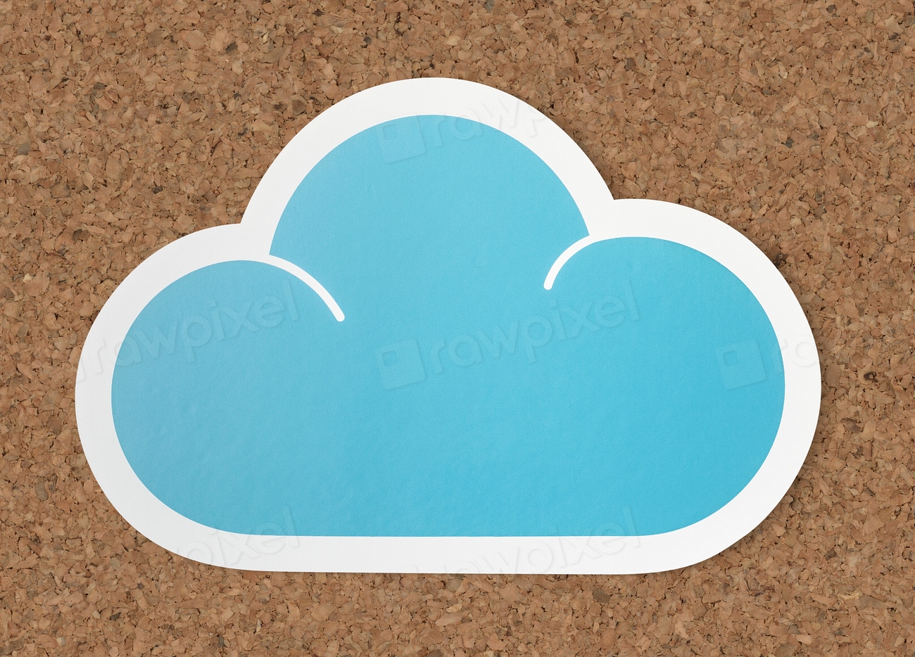 Blue cloud cut out icon | Free Photo - rawpixel