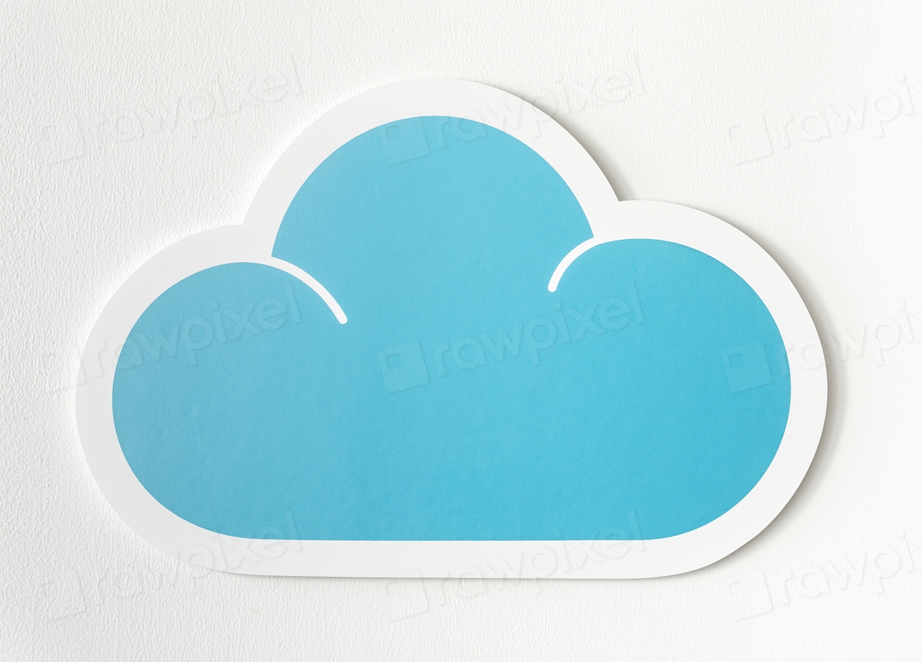 Blue cloud cut out icon | Free Photo - rawpixel