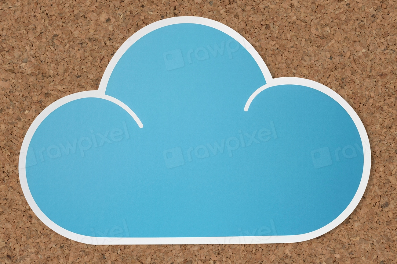 Blue cloud cut out icon | Free Photo - rawpixel