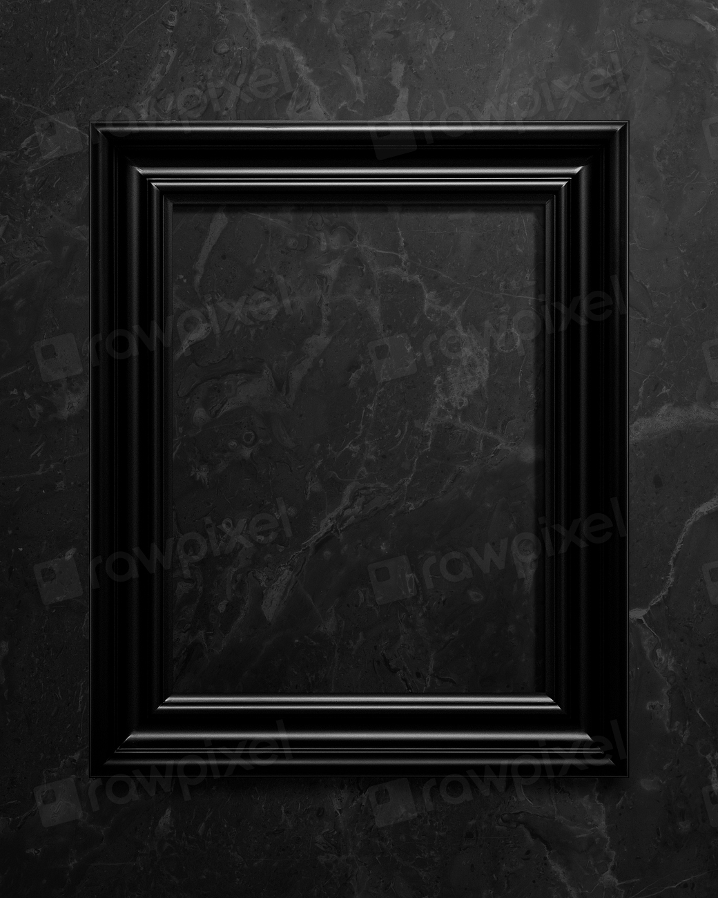 Black picture frame mockup illustration | Premium PSD Mockup - rawpixel