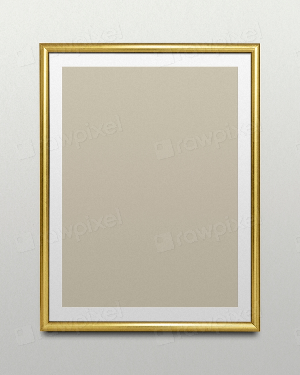 Gold picture frame mockup illustration | Premium PSD Mockup - rawpixel