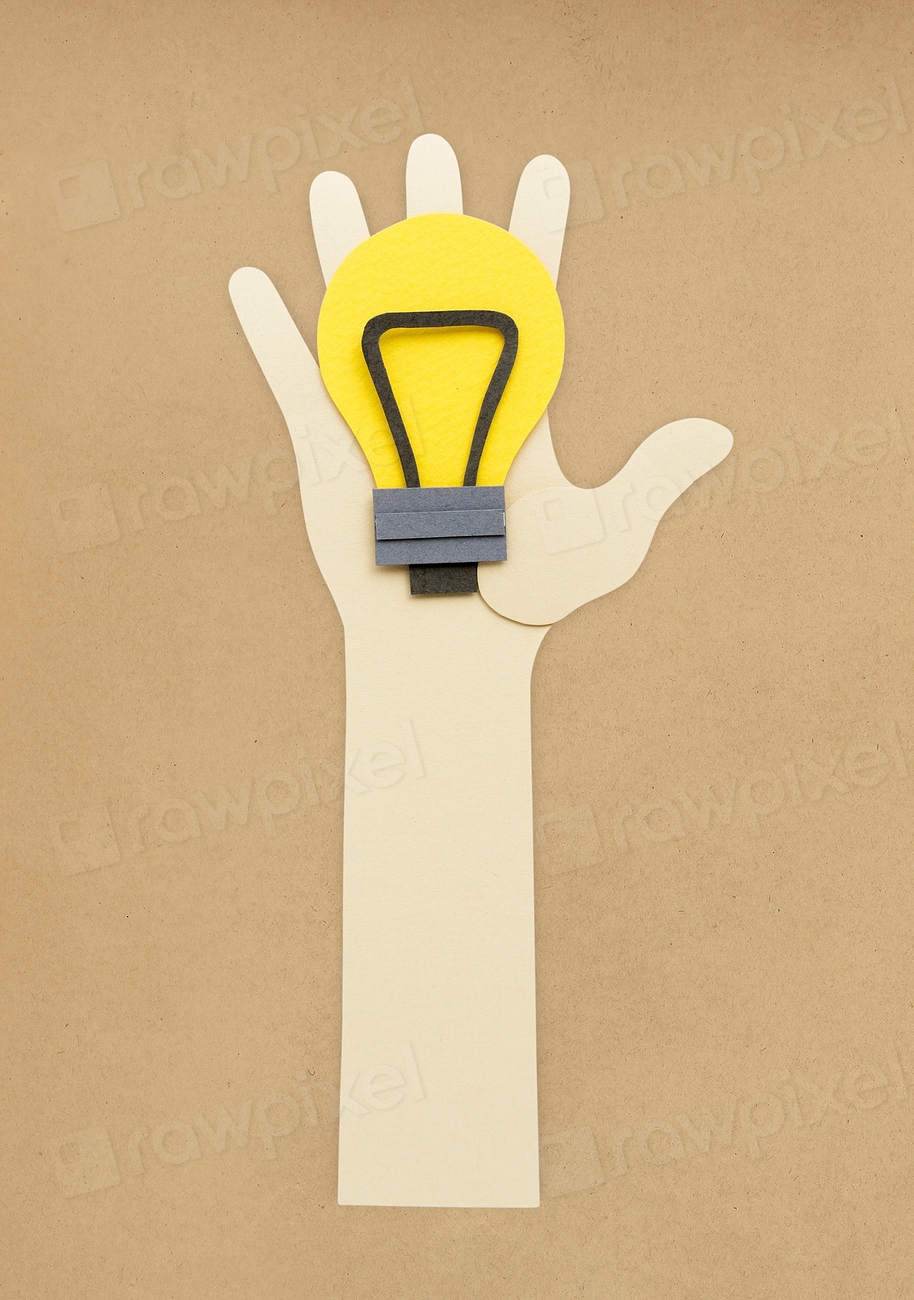 Paper craft of hand icon | Premium PSD - rawpixel