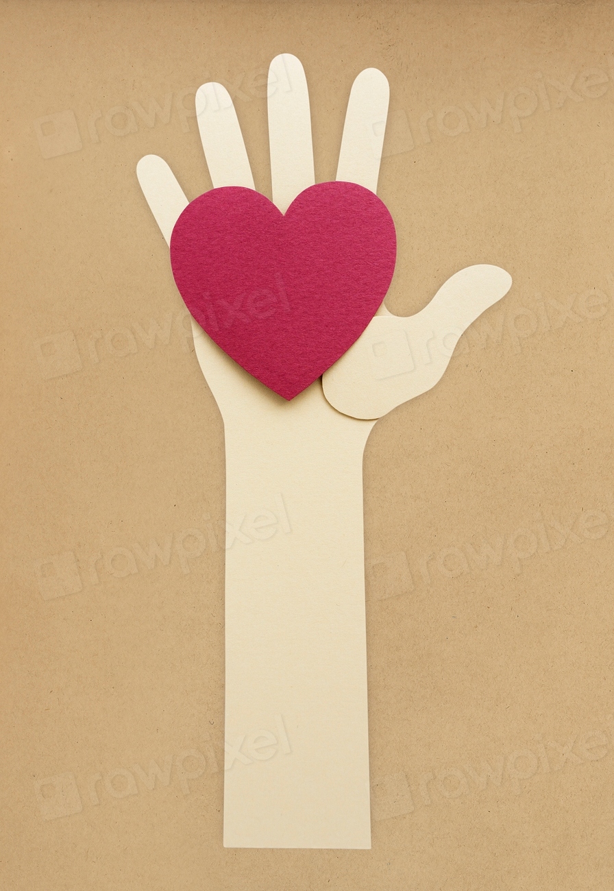Paper craft of hand icon | Premium PSD - rawpixel