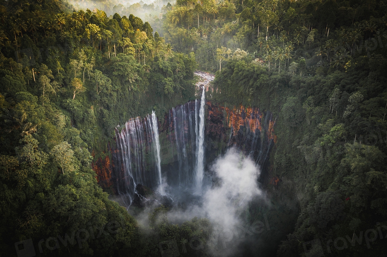 View Tumpak Sewu Waterfalls, Indonesia | Premium Photo - rawpixel