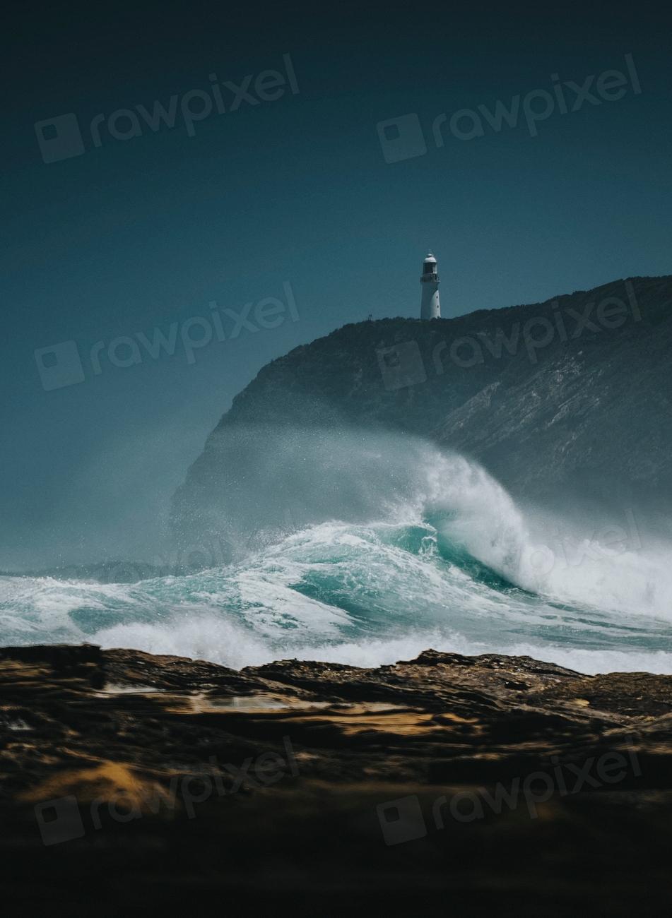 View Castle Point Lighthouse, New | Premium Photo - rawpixel