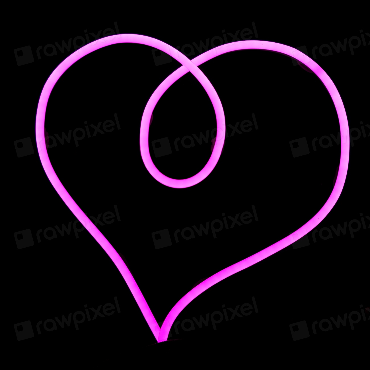 Neon wire LED heart shape | Premium Photo - rawpixel