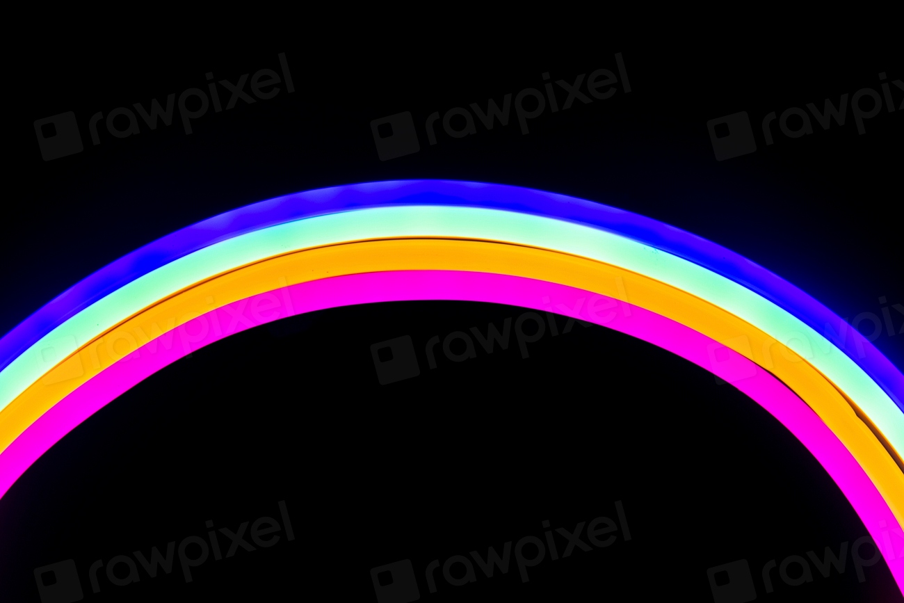 Colorful neon lights shaped as | Premium Photo - rawpixel