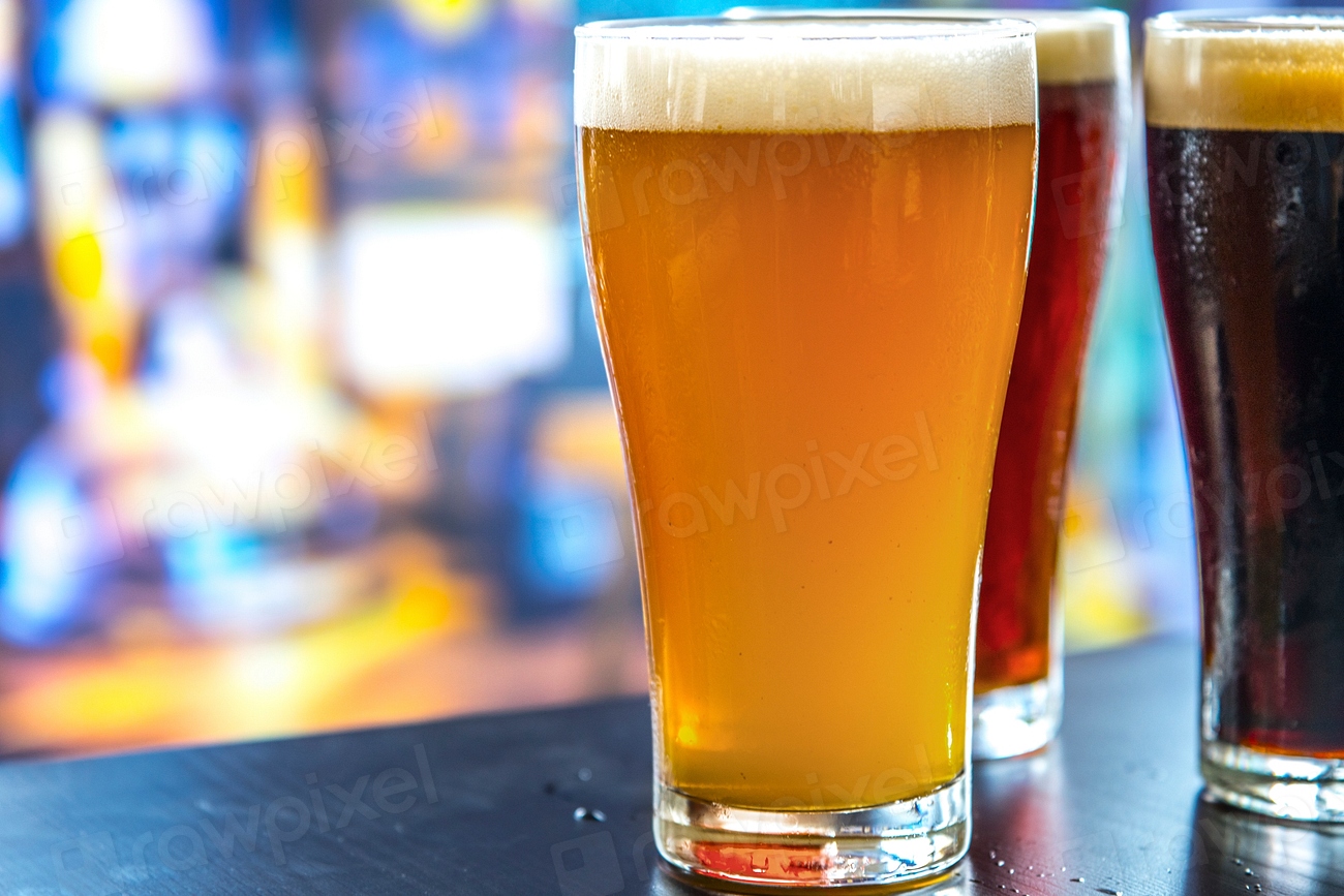 Pints draught beer macro photography | Free Photo - rawpixel
