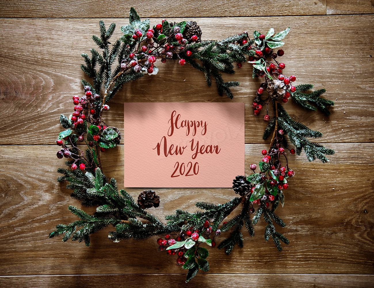 Happy new year greeting design | Free PSD Mockup - rawpixel