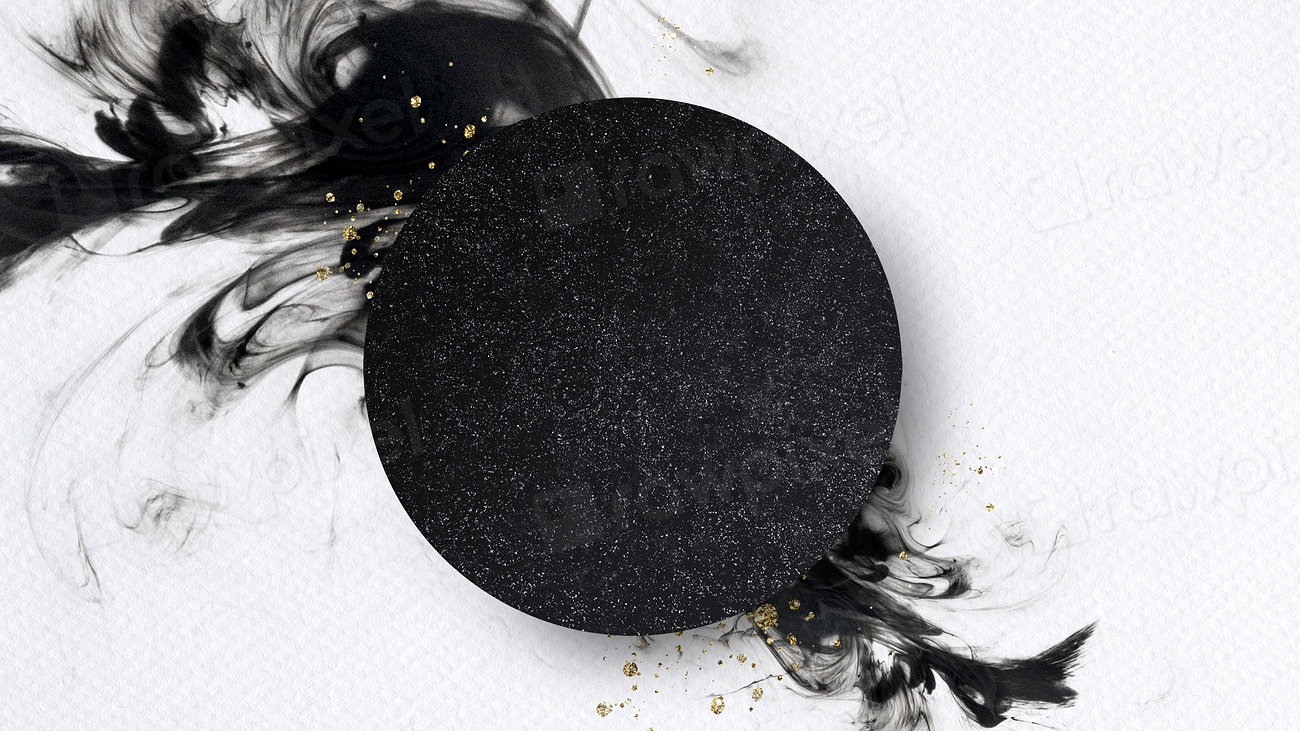 Round black abstract patterned background | Premium PSD - rawpixel