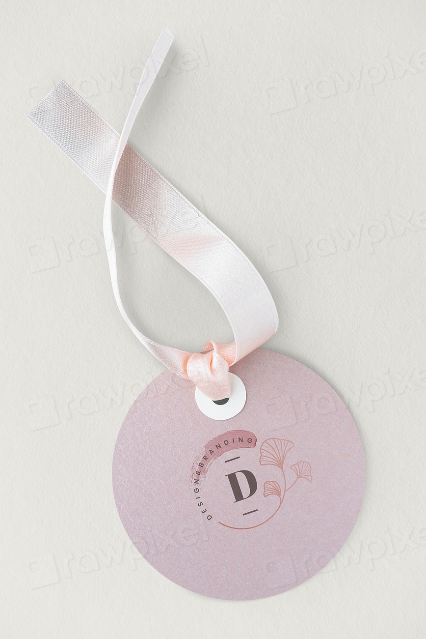 Purple floral design label mockup | Premium PSD Mockup - rawpixel