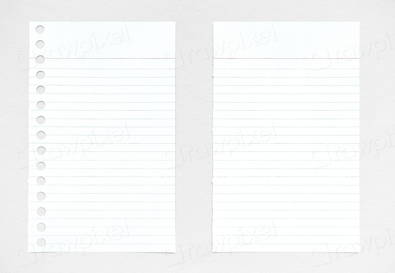 Blank white lined paper template | Premium PSD Mockup - rawpixel