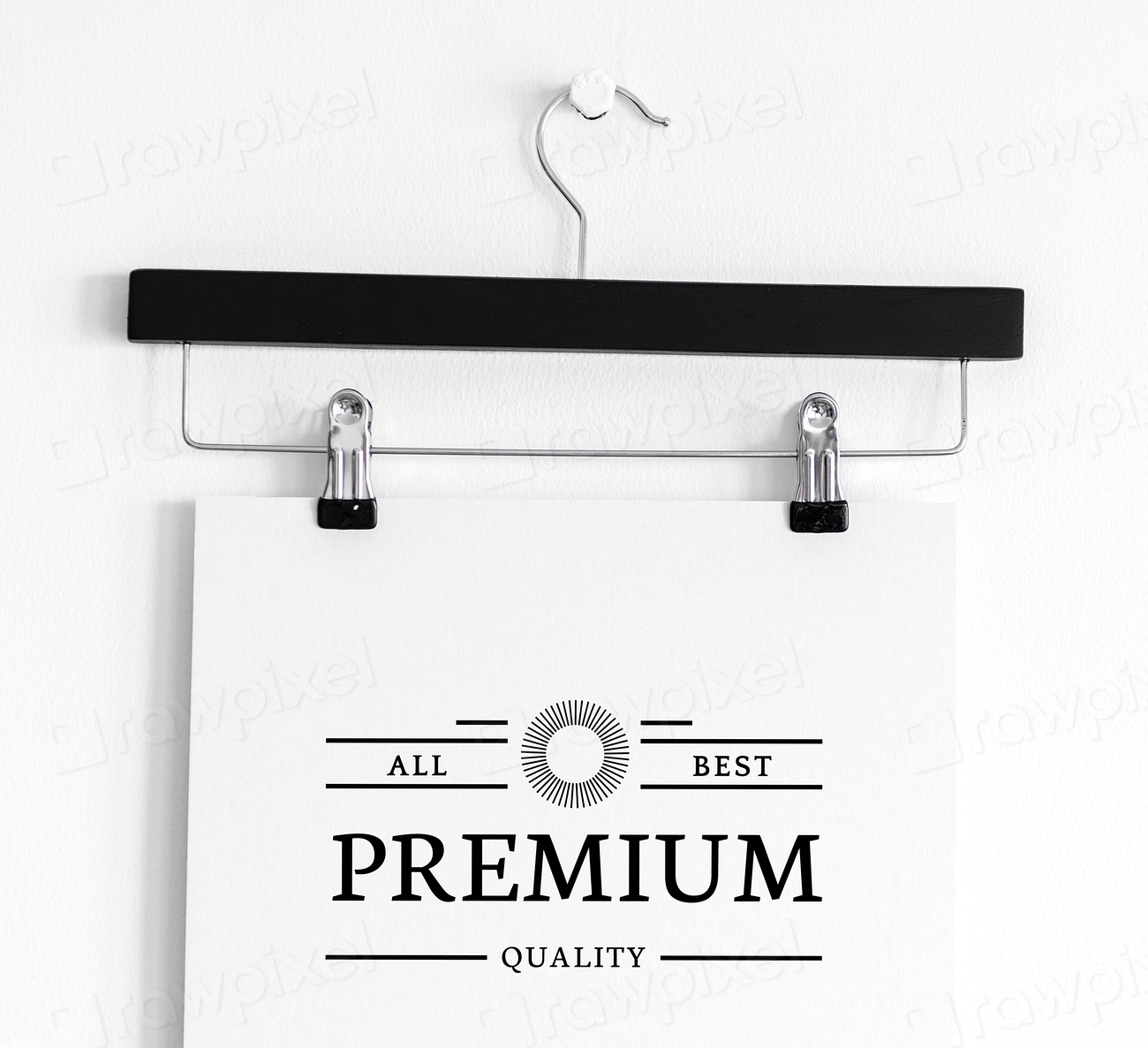 Design clothes hanger poster mockup | Premium PSD Mockup - rawpixel