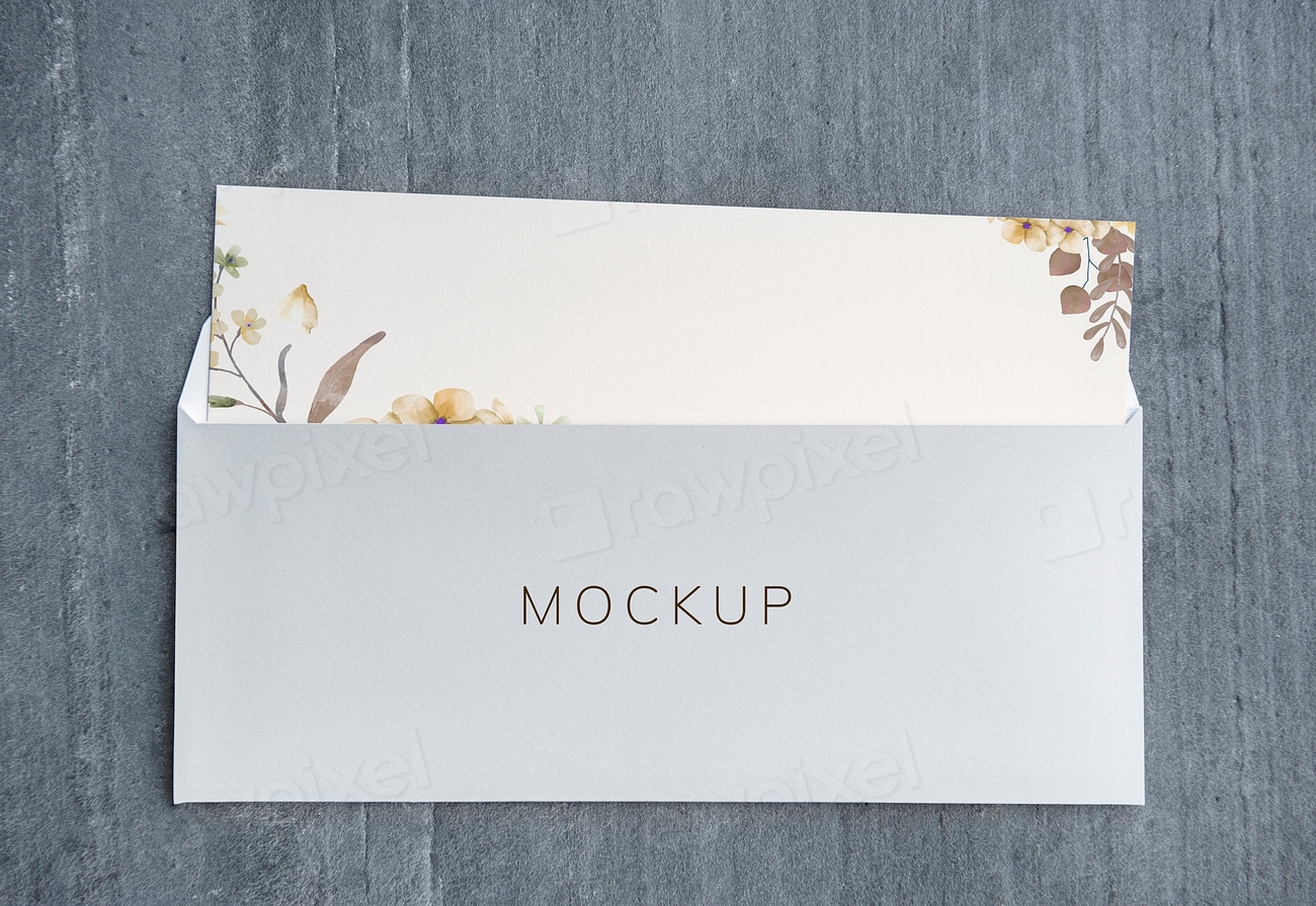 Wedding invitation with envelope mockup | Premium PSD Mockup - rawpixel