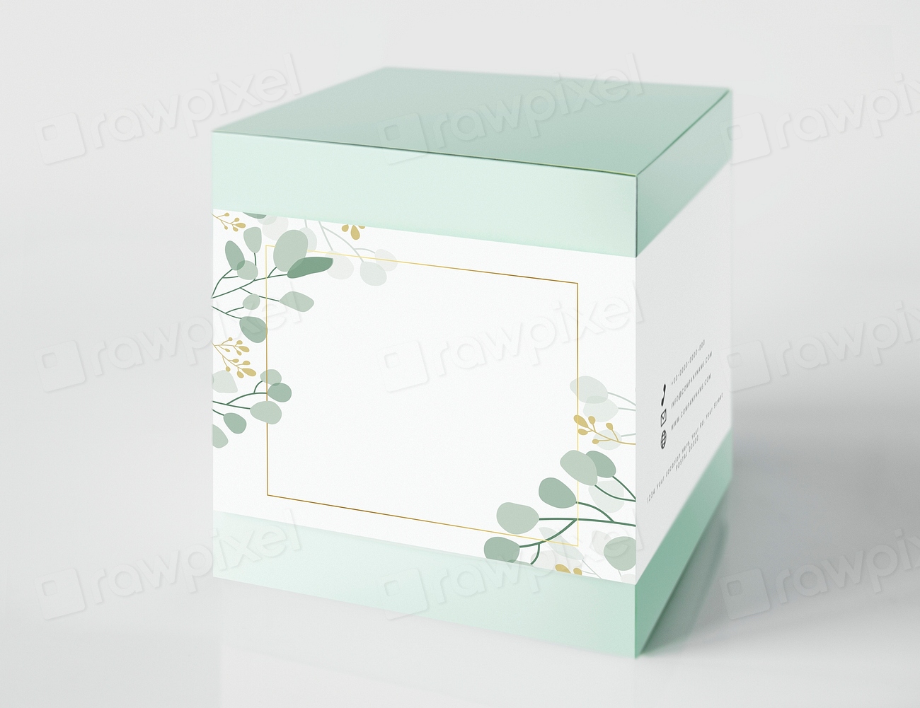Mint green packaging box mockup | Premium PSD Mockup - rawpixel