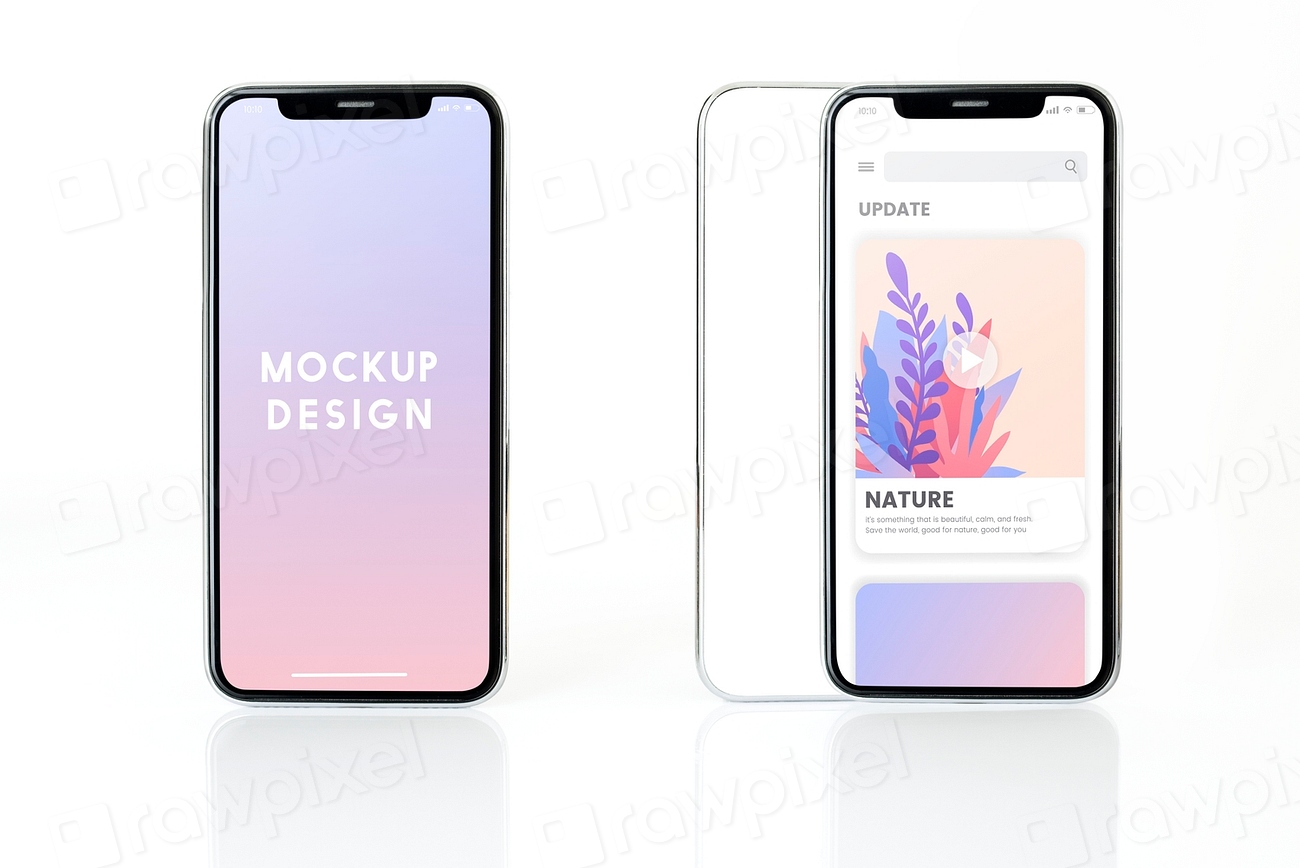 Full screen smartphone mockup design | Premium PSD Mockup - rawpixel