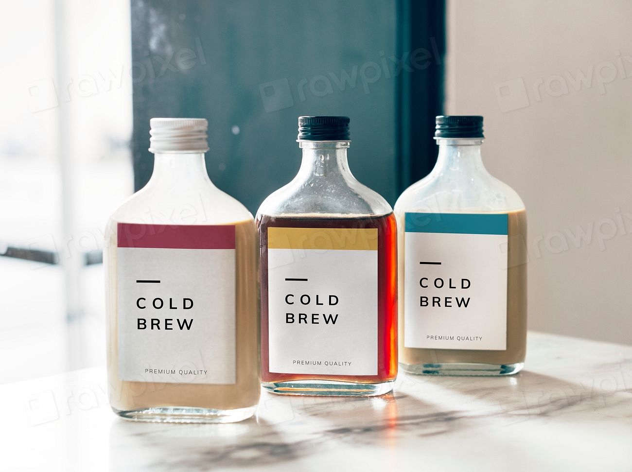 Cold brew coffee bottle mockup | Premium PSD Mockup - rawpixel